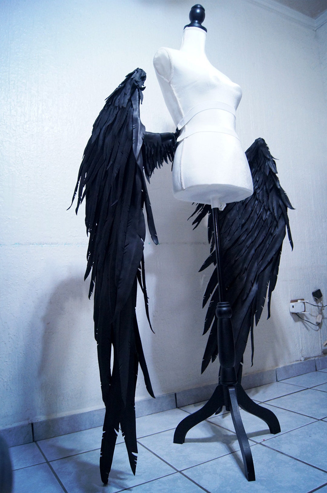 Black Waist Wings for Cosplay Black Wings Cosplay Wings and More Colors ...