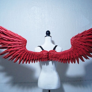 Red and More Color Wings for Cosplay Darker Longest Feathers - Etsy