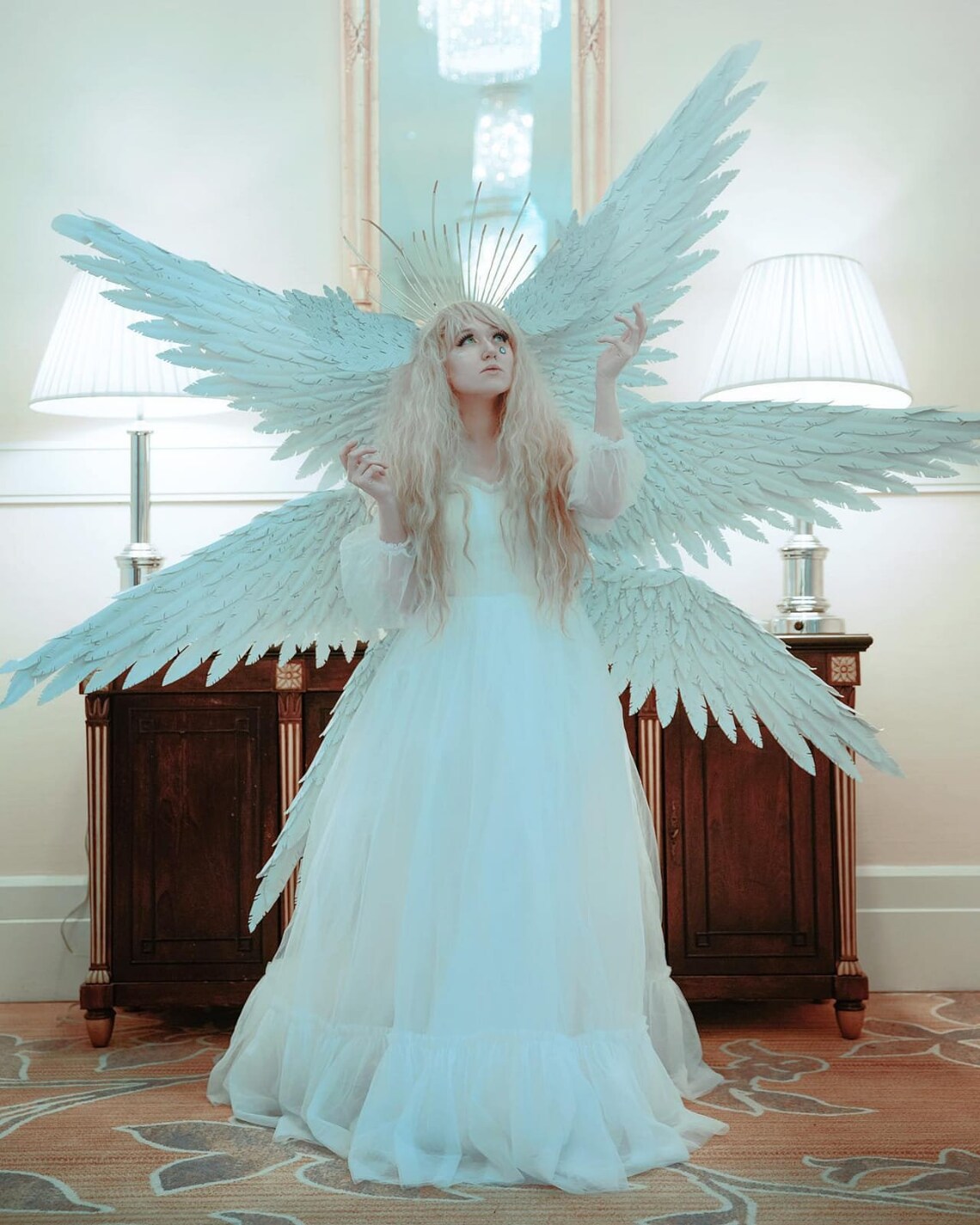 Angewomon and Angemon white wings for cosplay Digimon angel - Etsy México