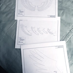 Red Wings DIY Small and Medium Wings PATTERNS and TUTORIAL Cosplay ...