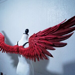 Red and More Color Wings for Cosplay Darker Longest Feathers - Etsy