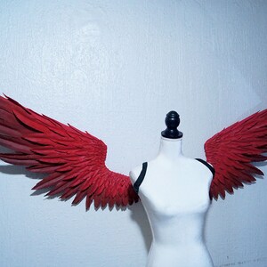 Red and More Color Wings for Cosplay Darker Longest Feathers - Etsy