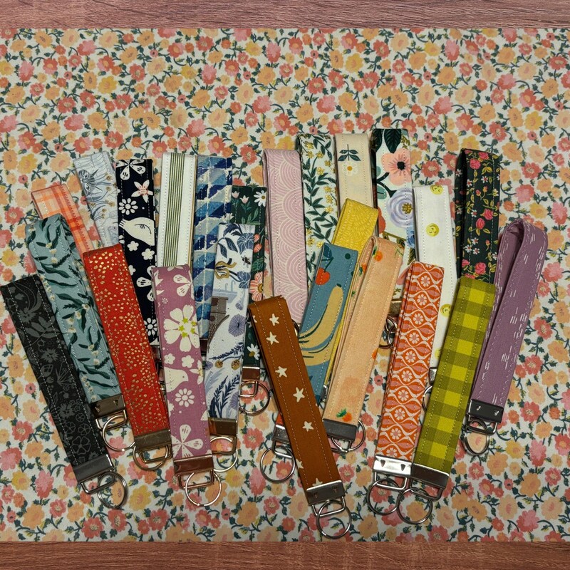 Fabric Keychains - Etsy