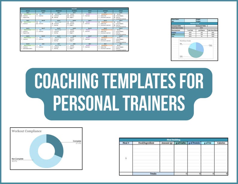 Coaching Templates for Personal Trainers - Etsy
