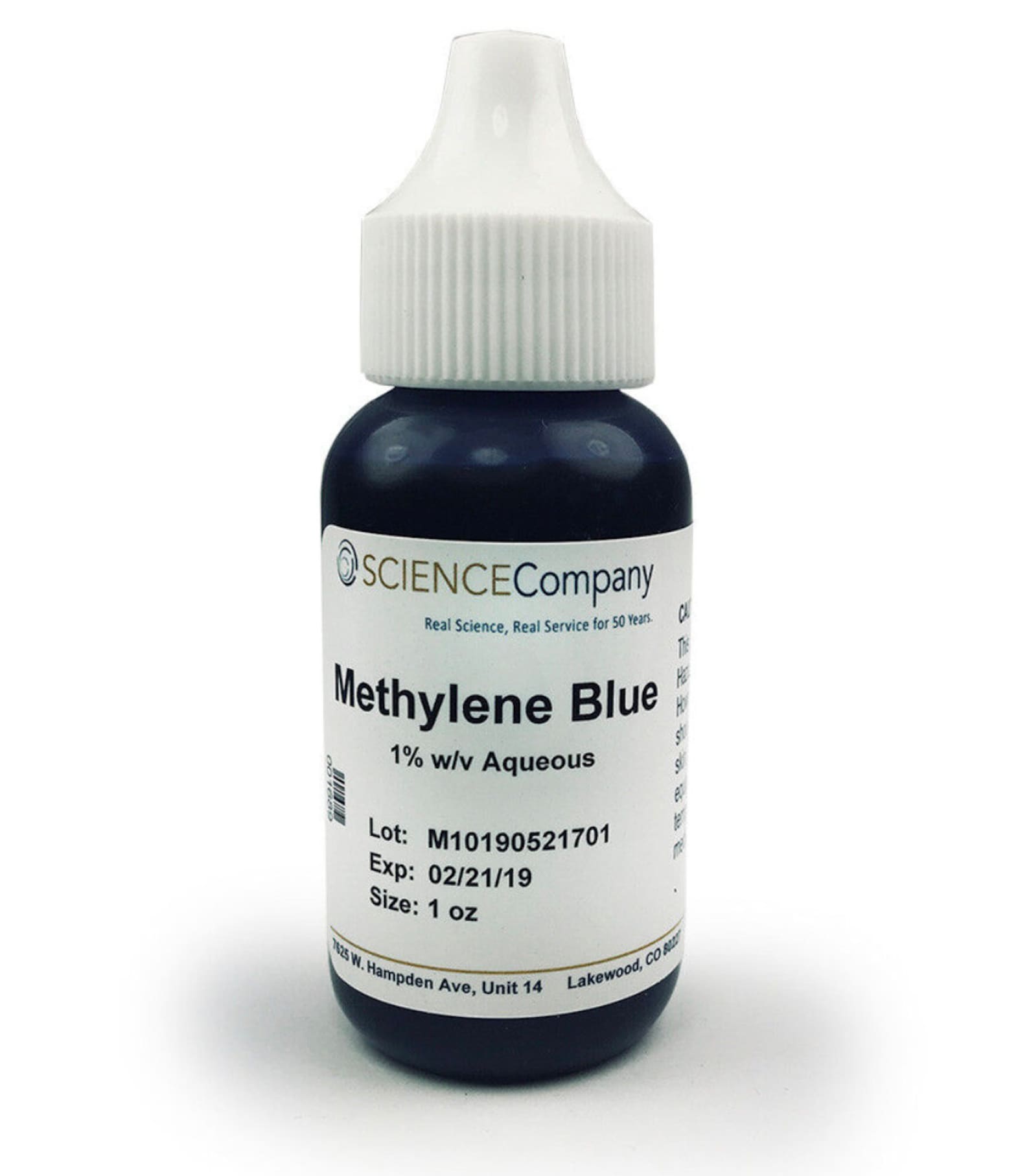 Science Company Methylene Blue, 1%, Lab-grade, 30ml (1oz) - Premium ...