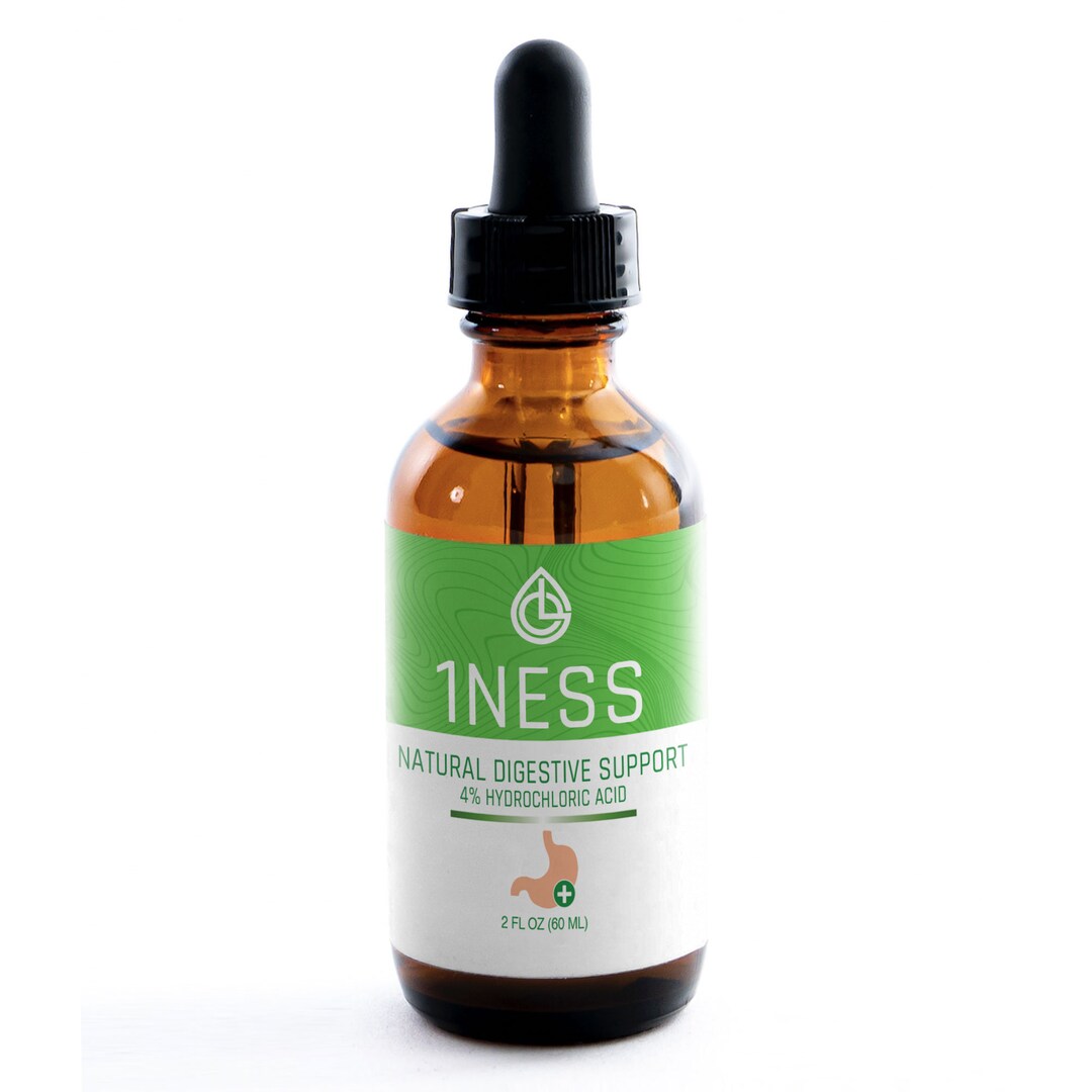 Natural Digestive Support Drops Supplement 2 FL OZ (60ML), Gut Health ...