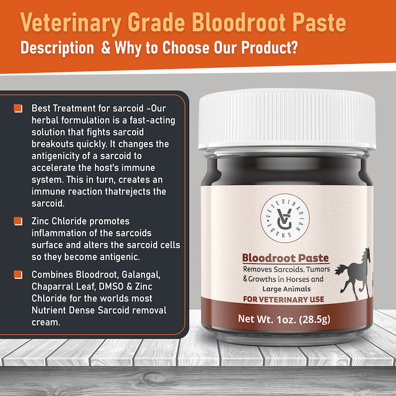 Bloodroot Paste Sarcoid Paste for Equine Sarcoid Removal in - Etsy ... Bloodroot Paste Sarcoid Paste for Equine Sarcoid Removal in - Etsy ...