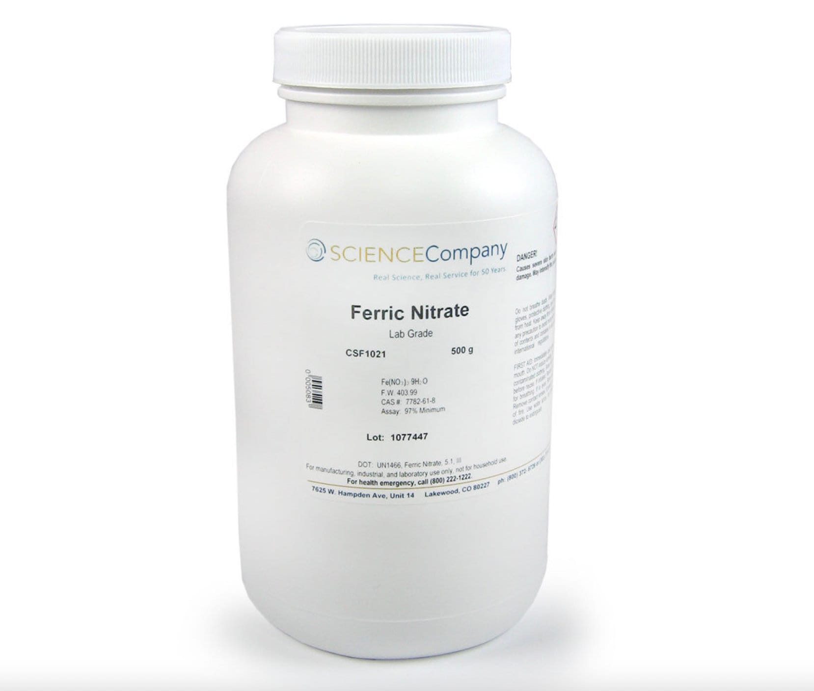 Ferric Nitrate 500g | Lab Grade | Create Stunning Patinas on Copper ...