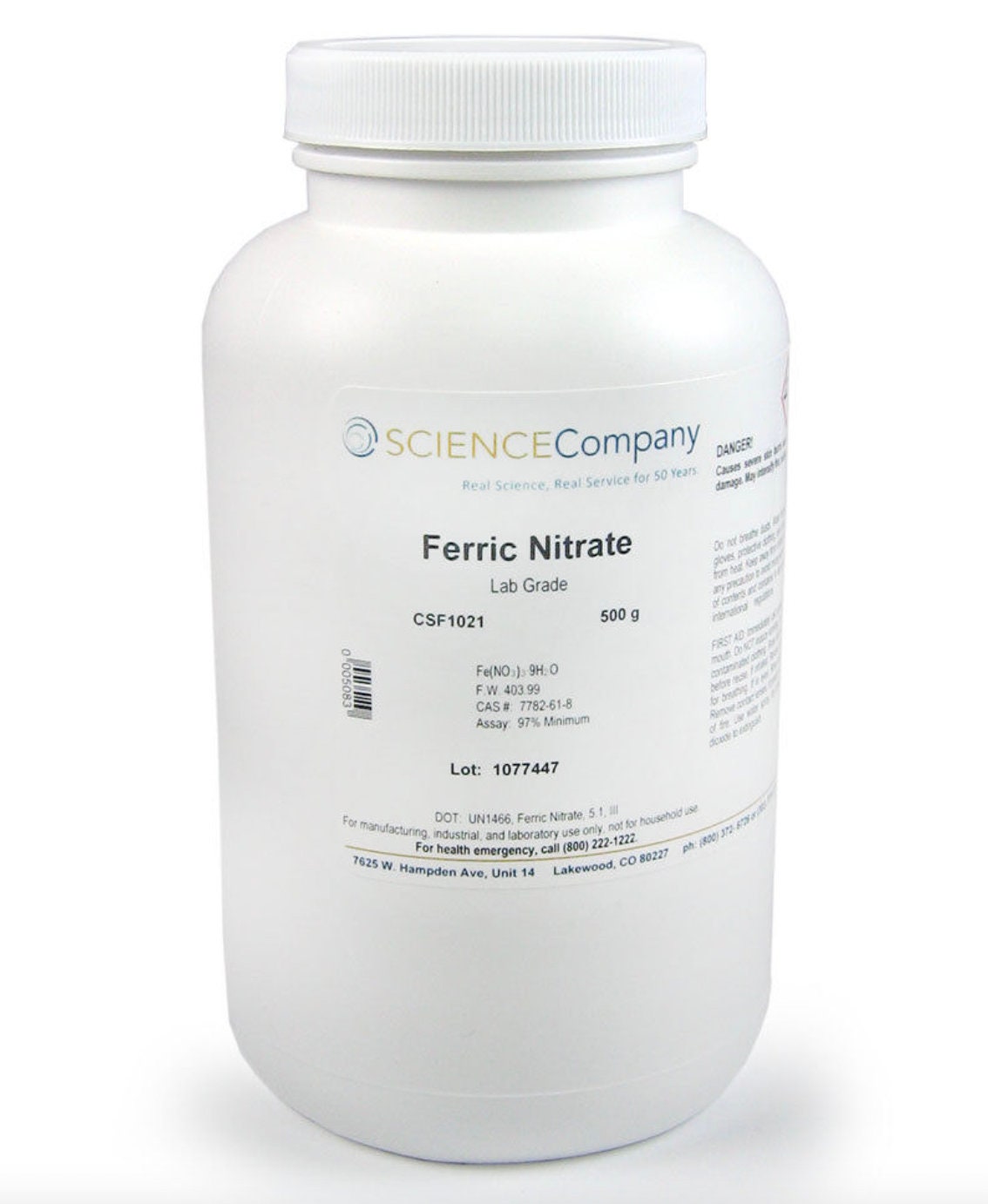 Ferric Nitrate 500g | Lab Grade | Create Stunning Patinas on Copper ...