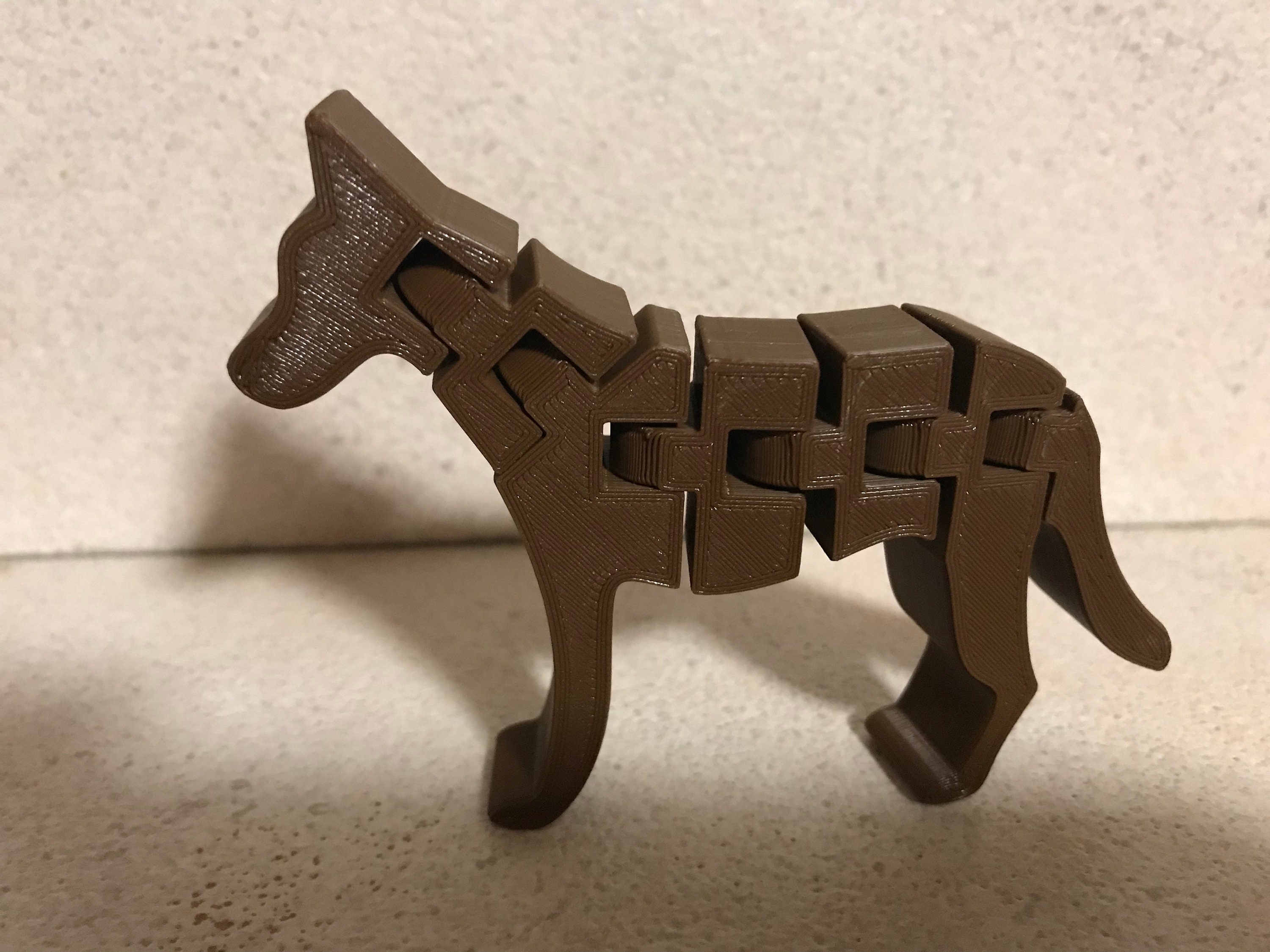 3D Flexi Standing Dog - Etsy