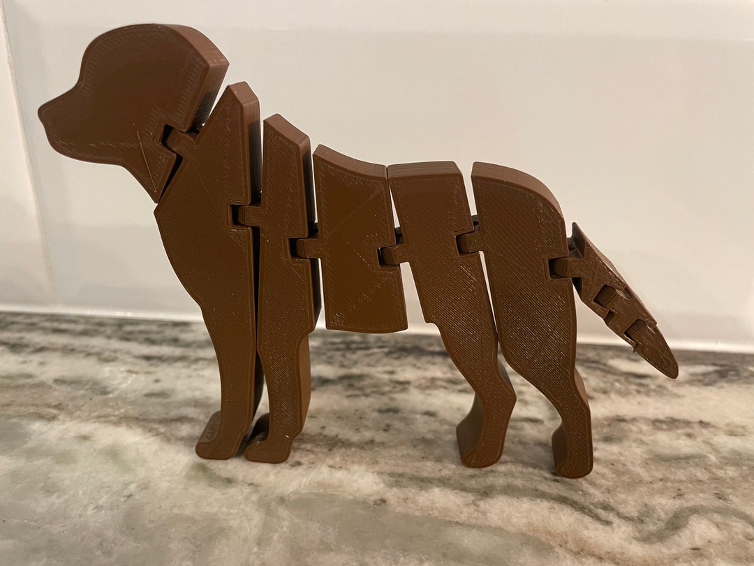 3D Flexible Dog - Etsy