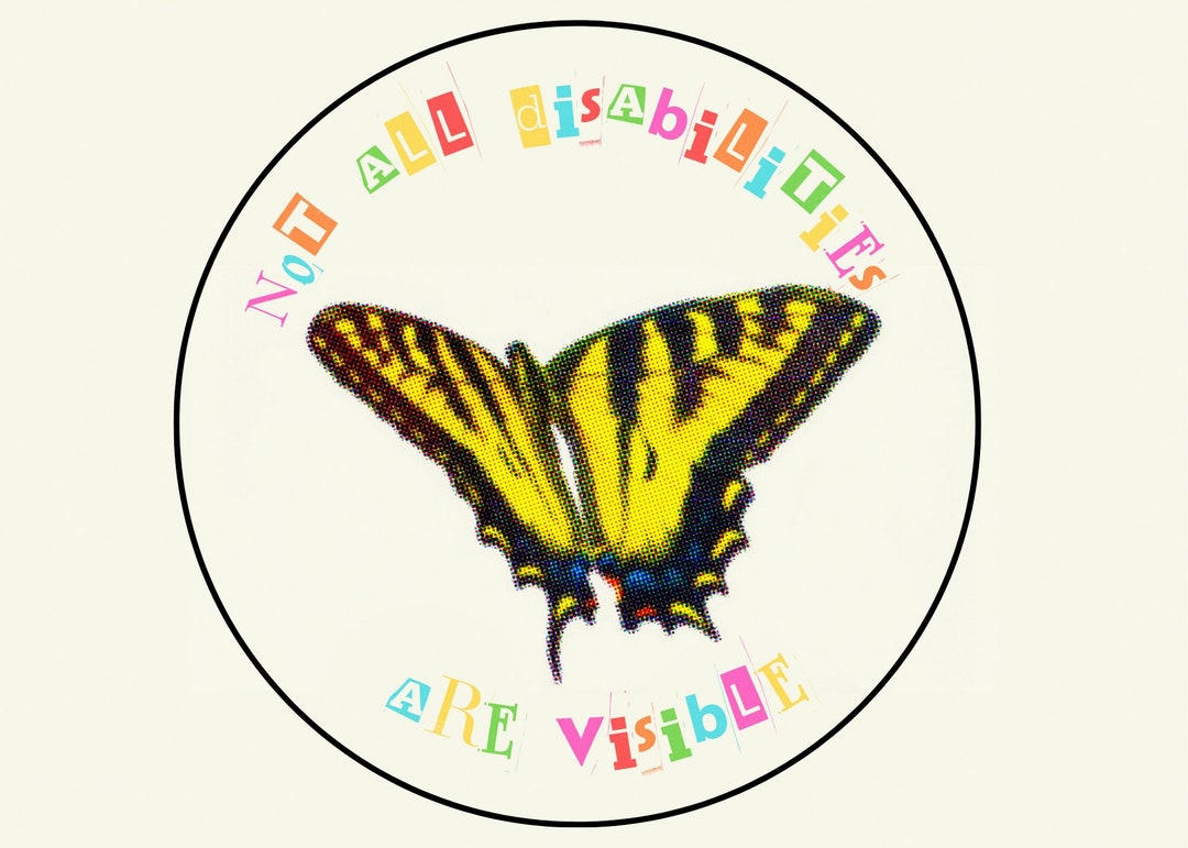 Invisible Disabilities Awareness Sticker - Hidden Disabilities Advocacy ...