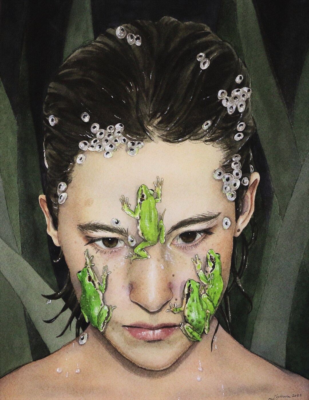 Chronic Pain and Illness Portrait Print - Brain Fog - Surrealist Art ...