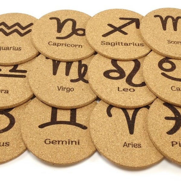 Zodiac Coaster - Etsy