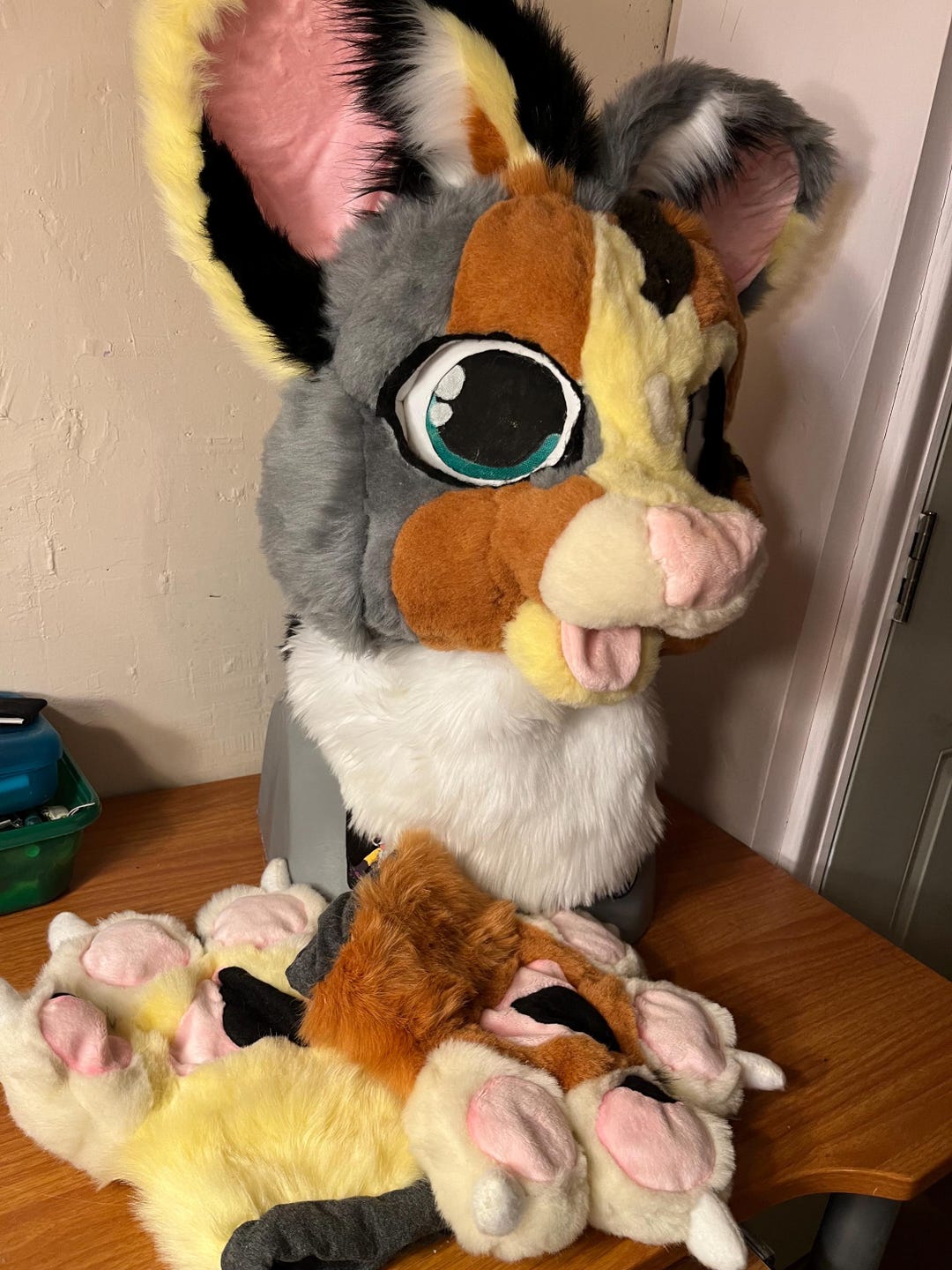Calico Cat Fursuit Head and Paws (read Desc.) - Etsy
