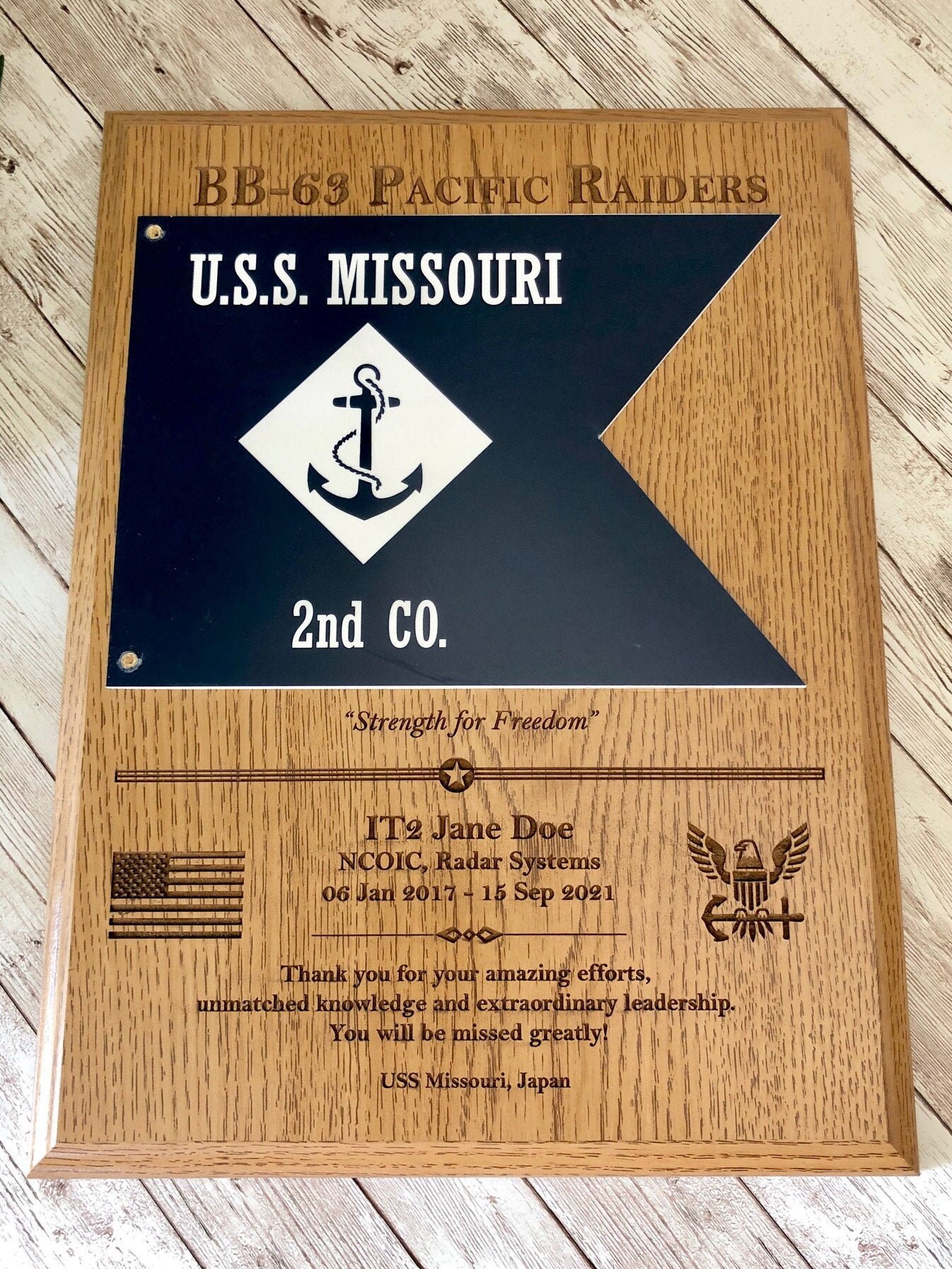 Any Navy Unit Guidon Flag on 9x12 or | Etsy