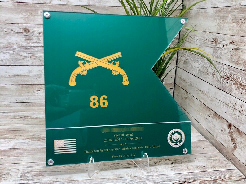 Marines Squadron Space Force Any Air Force Unit Guidon Flag Plaque Gift ...