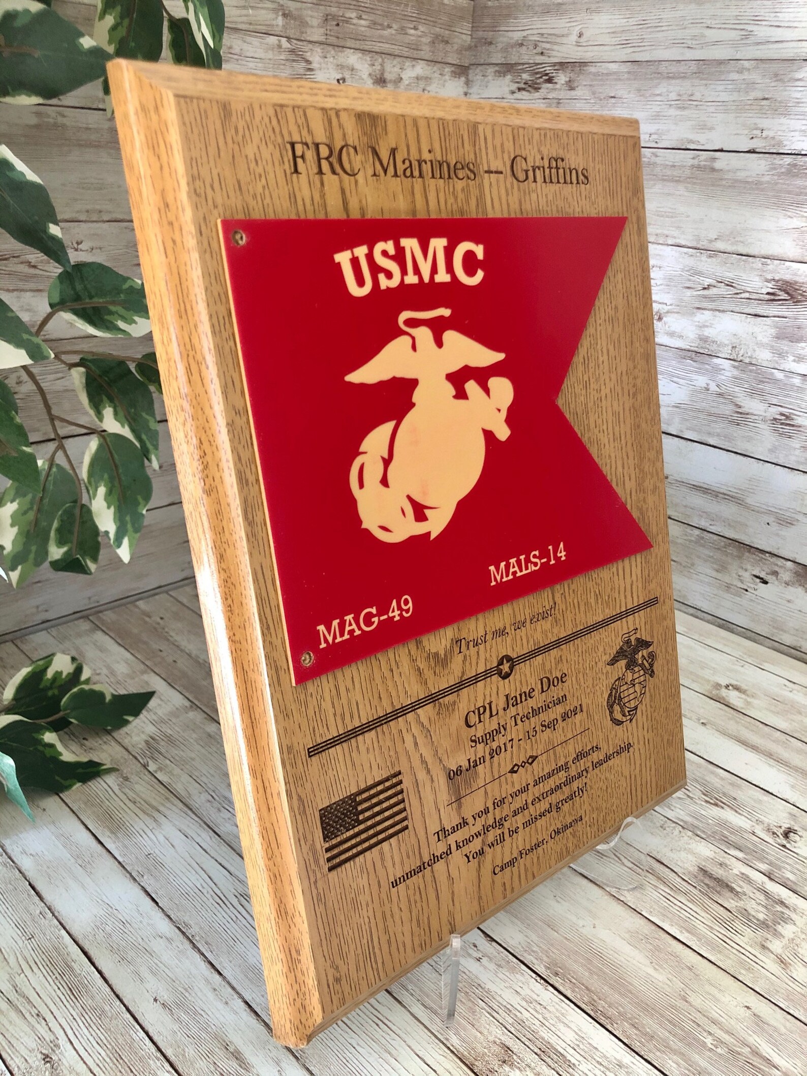 Any Marine Corp Unit Guidon Flag on 9x12 or | Etsy