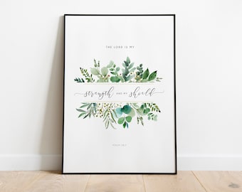 Modern Bible Verse Wall Art Scripture Printable Christian | Etsy