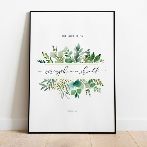 Psalm 37:4 Printable Bible Verse Art Print 8x10 Digital Wall - Etsy