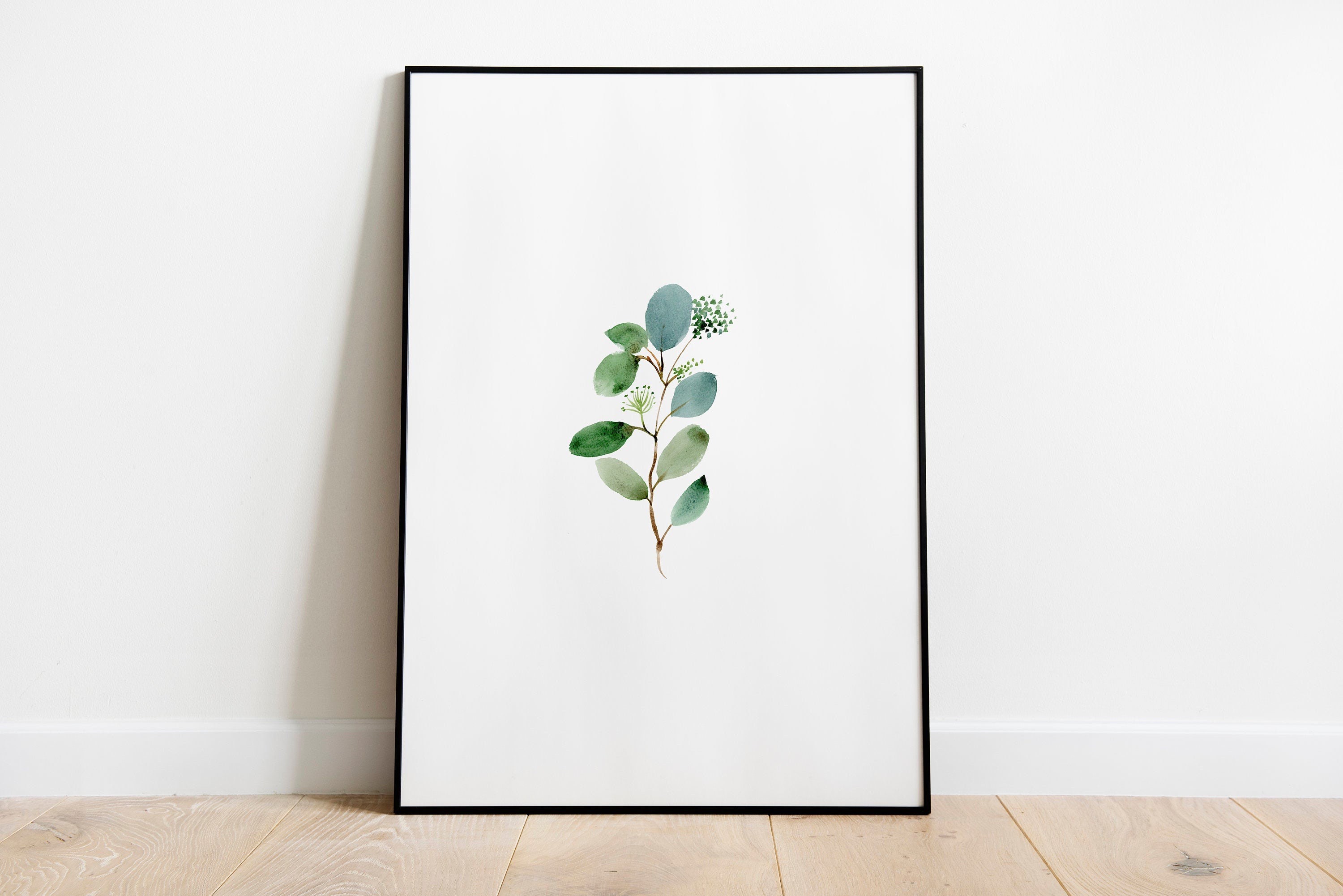 Botanical Print, Leaf Wall Art, Digital Print, Poster, Leaf Printable ...