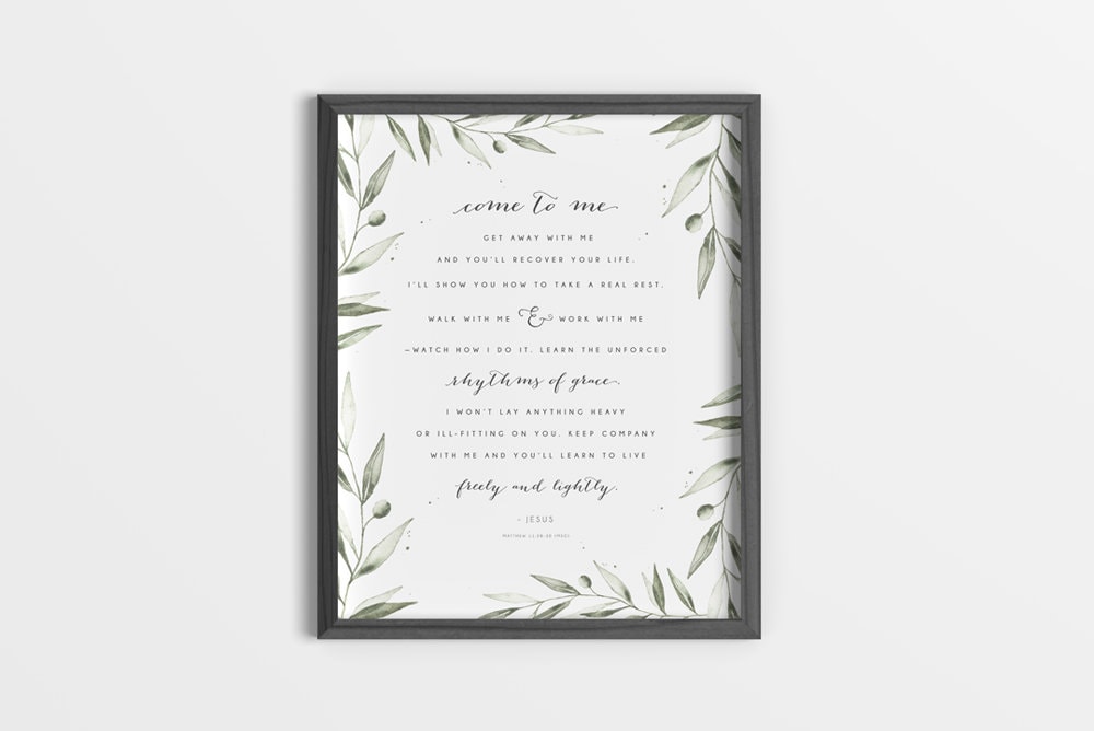 Matthew 11 28 30 Come To Me All Who Are Weary Bible Verse Wall Art matthew-11-28-30-come-to-me-all-who-are-weary-bible-verse-wall-art