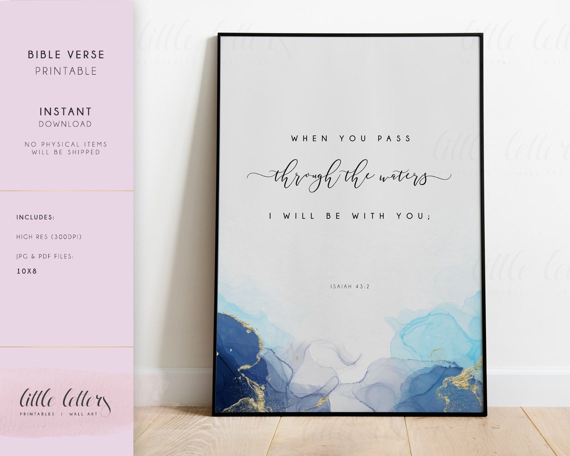 Modern Bible Verse Wall Art Scripture Printable Christian - Etsy