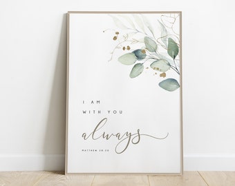 Modern Bible Verse Wall Art Scripture Printable Christian | Etsy