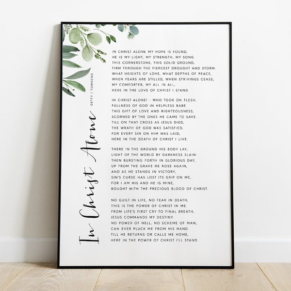 In Christ Alone - Etsy