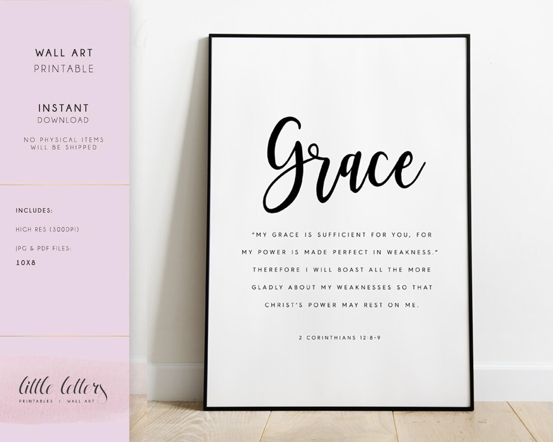 Bible Verse Wall Art Bible Verse Printable 2 Corinthians - Etsy