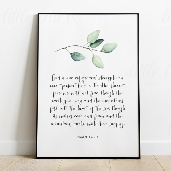 Psalm 46 1 - Etsy