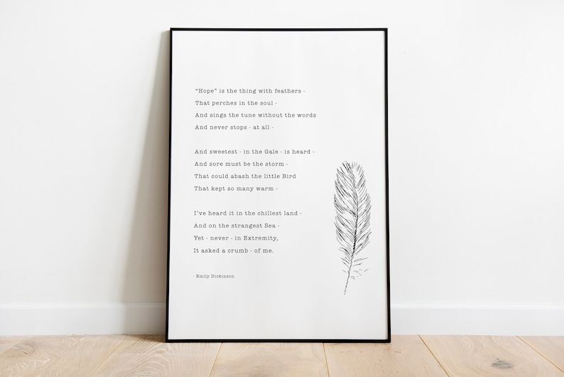Emily Dickinson Quote Printable // Wall Art // Digital - Etsy