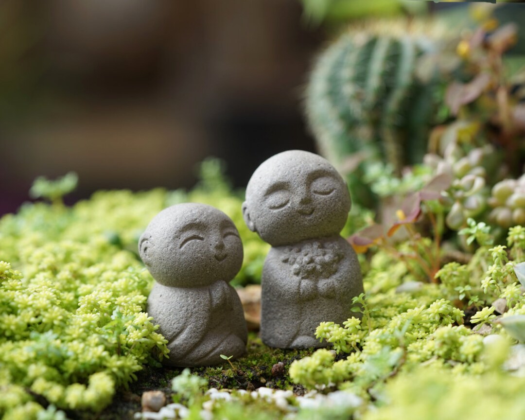 Miniature Little Monk With Flower and Praying Miniature Fairy - Etsy