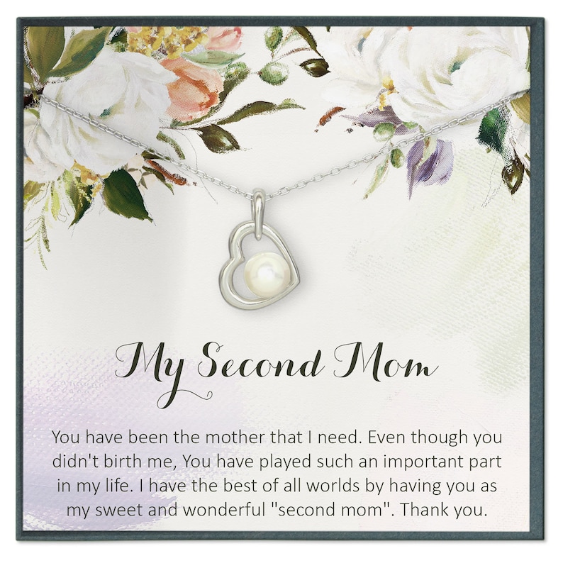 Second Mom Gifts for Second Mother Necklace for Stepmother - Etsy