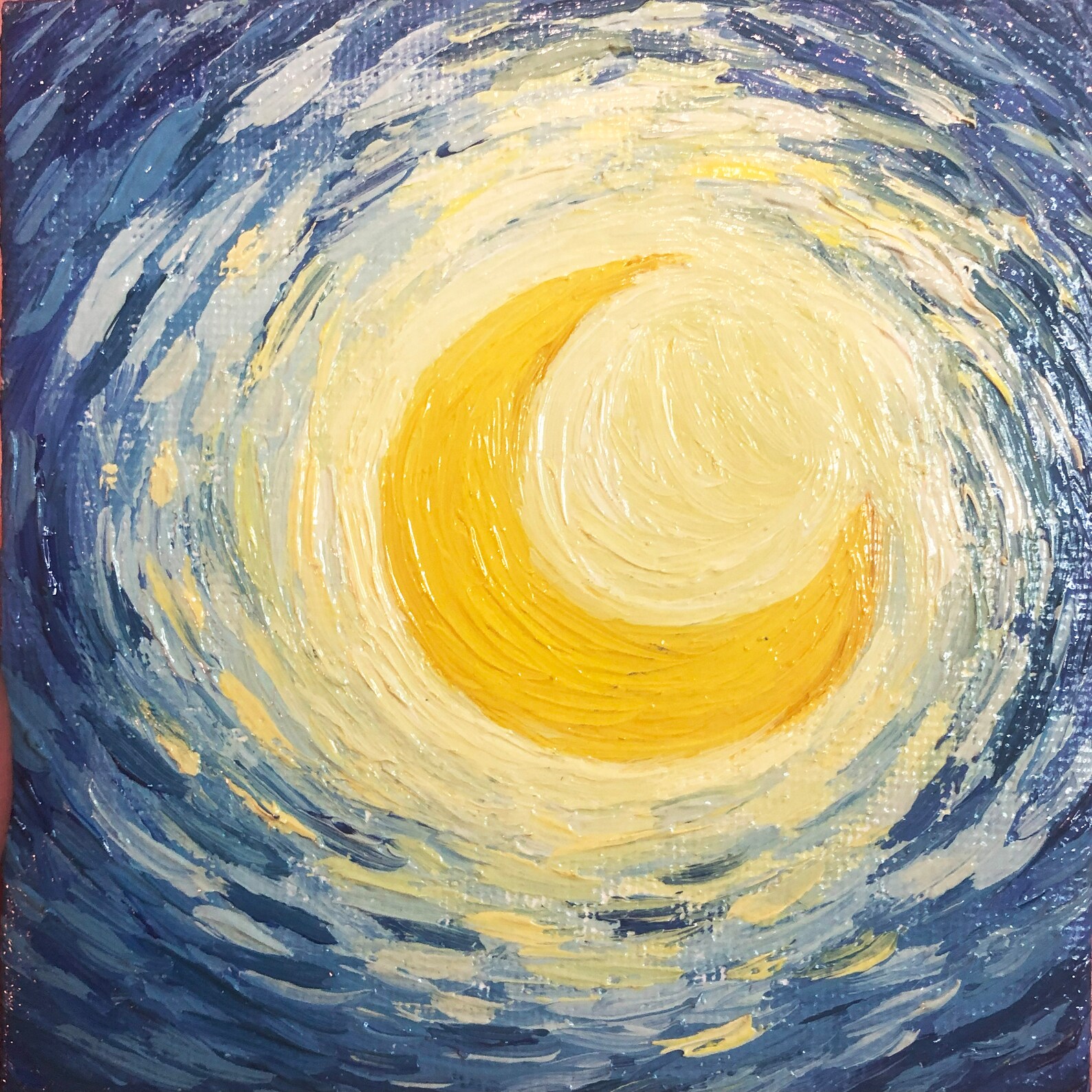 Van Gogh's "the Starry Night" Close up Study - Etsy