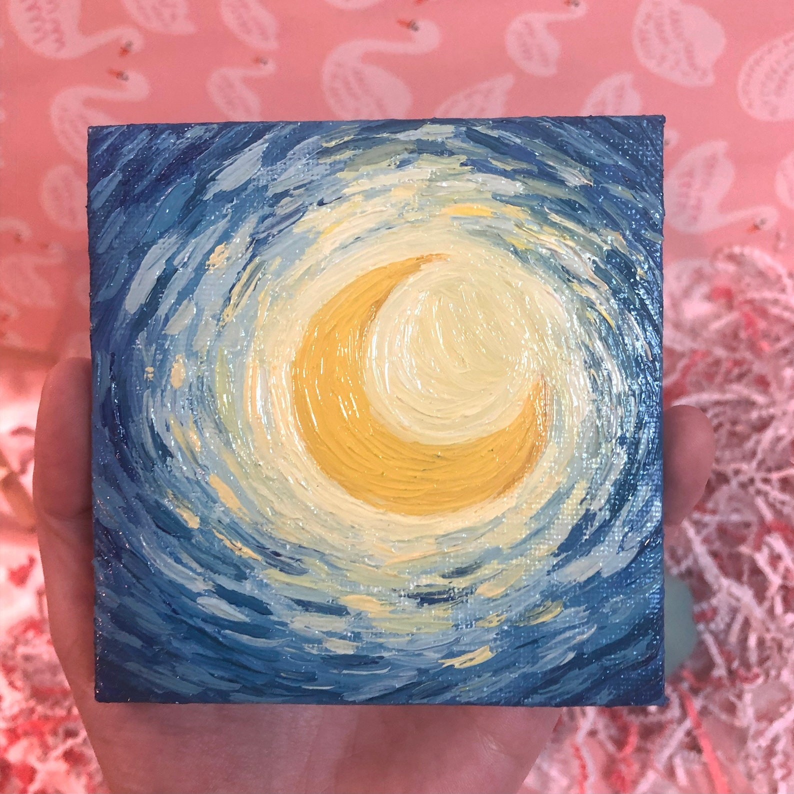 Van Gogh's "the Starry Night" Close up Study - Etsy