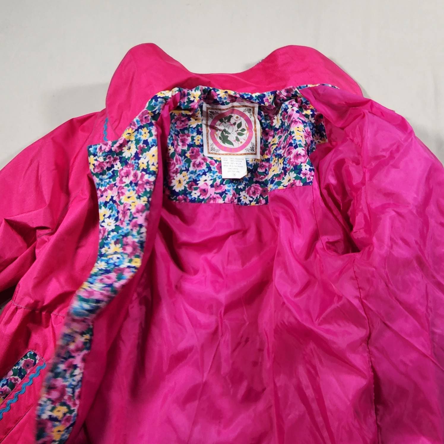 Bronton Apparel Girl Pink Trench Jacket Size 16 XL - Etsy