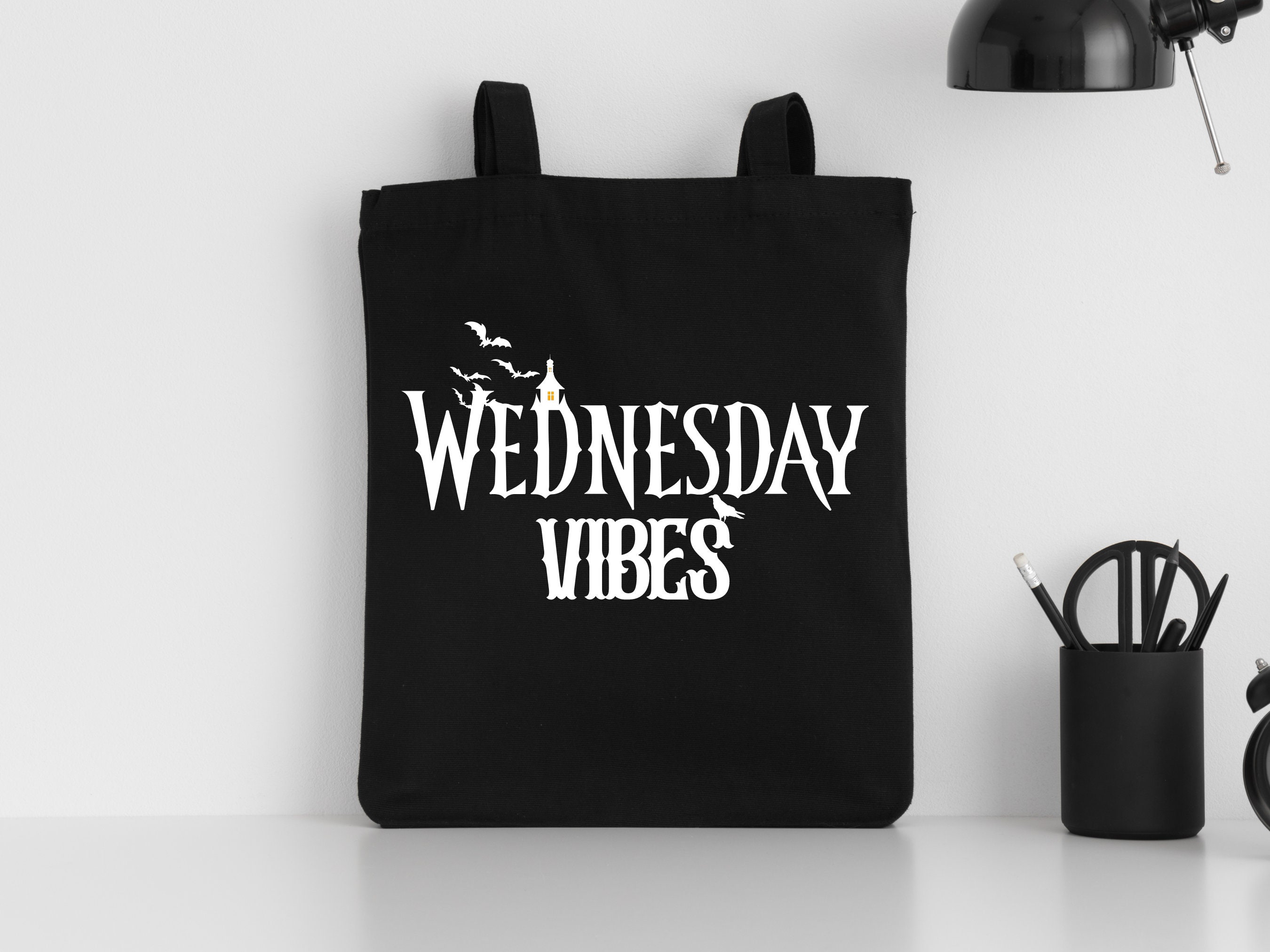 Wednesday Addams Tote Bag, Wednesday TV Series Merch, Wednesday Tote ...