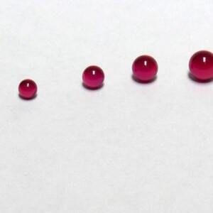 AAA Rated Lab Created Synthetic Corundum Plain Round Ruby Balls, Ruby ...