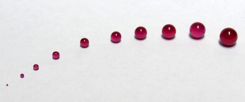 AAA Rated Lab Created Synthetic Corundum Plain Round Ruby Balls, Ruby ...