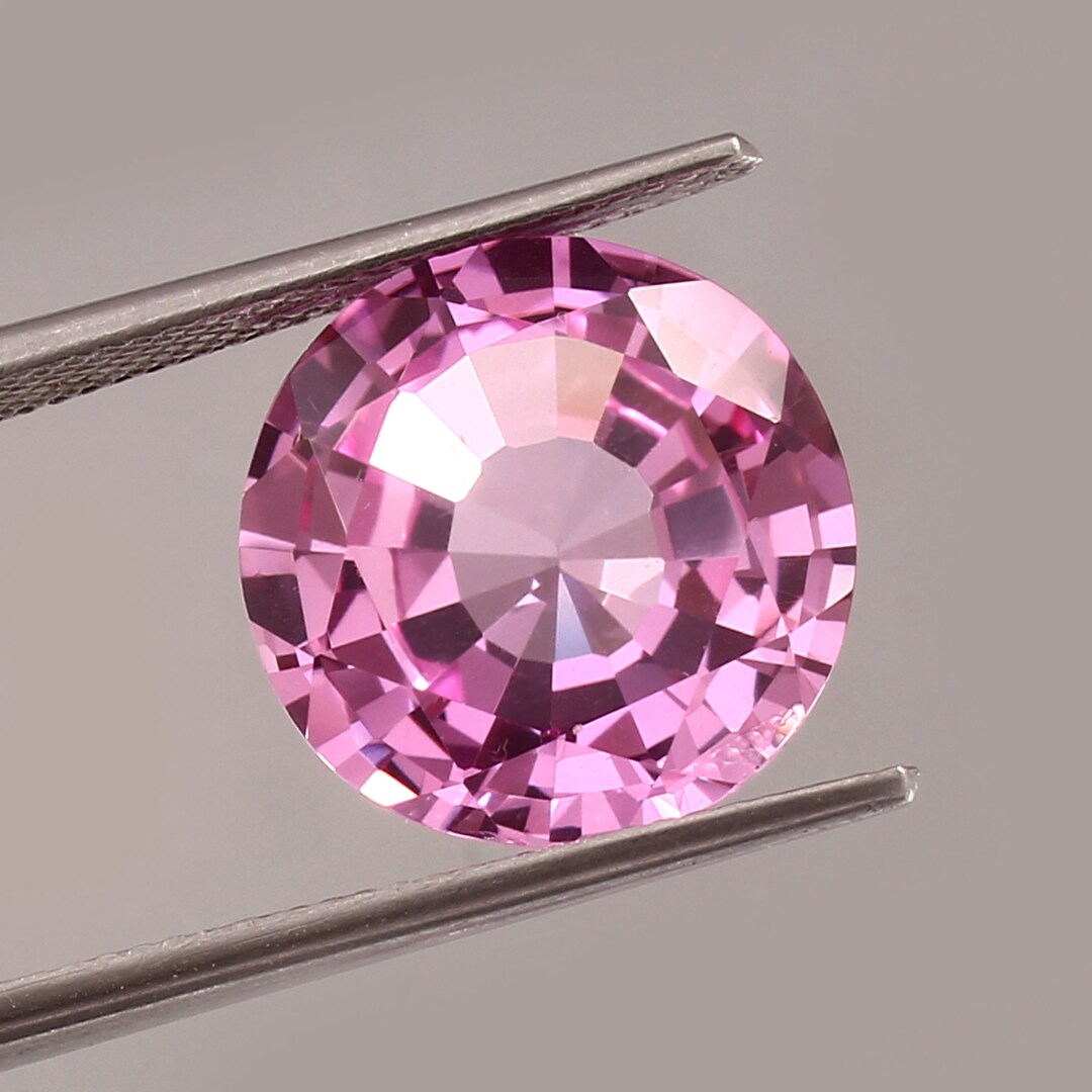 Pink Corundum AAA Rated Synthetic Lab Created 3mm-20mm Pink Sapphire ...