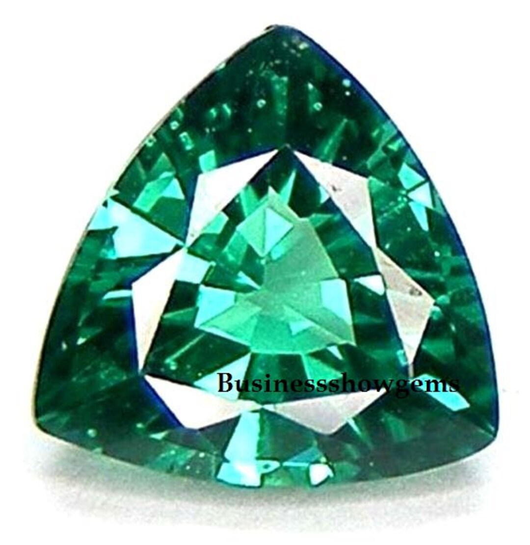 AAA Rated Lab Created Trillion Shape, Nano-crystal Emerald Cut Gemstones, 5mm to 20mm 1pcs ...