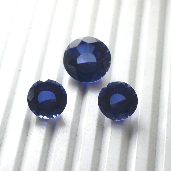 Synthetic Sapphire - Etsy