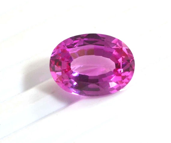 Pink Lab Grown Synthetic Corundum