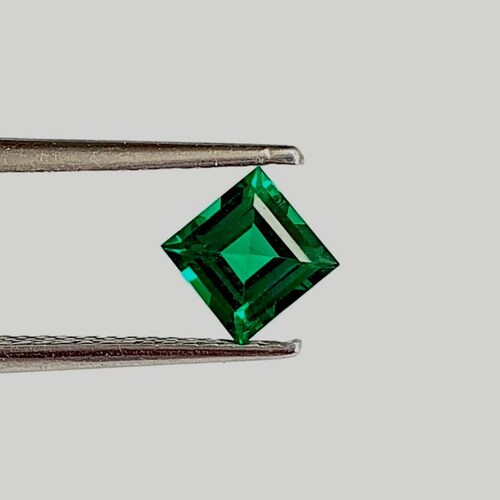 Lab Created Emerald Hydrothermal Emerald Square Shape AAA - Etsy