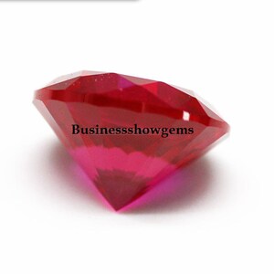 A++lab Grown Diamond Cut Round Ruby 3mm-20mm Synthetic Corundum ...