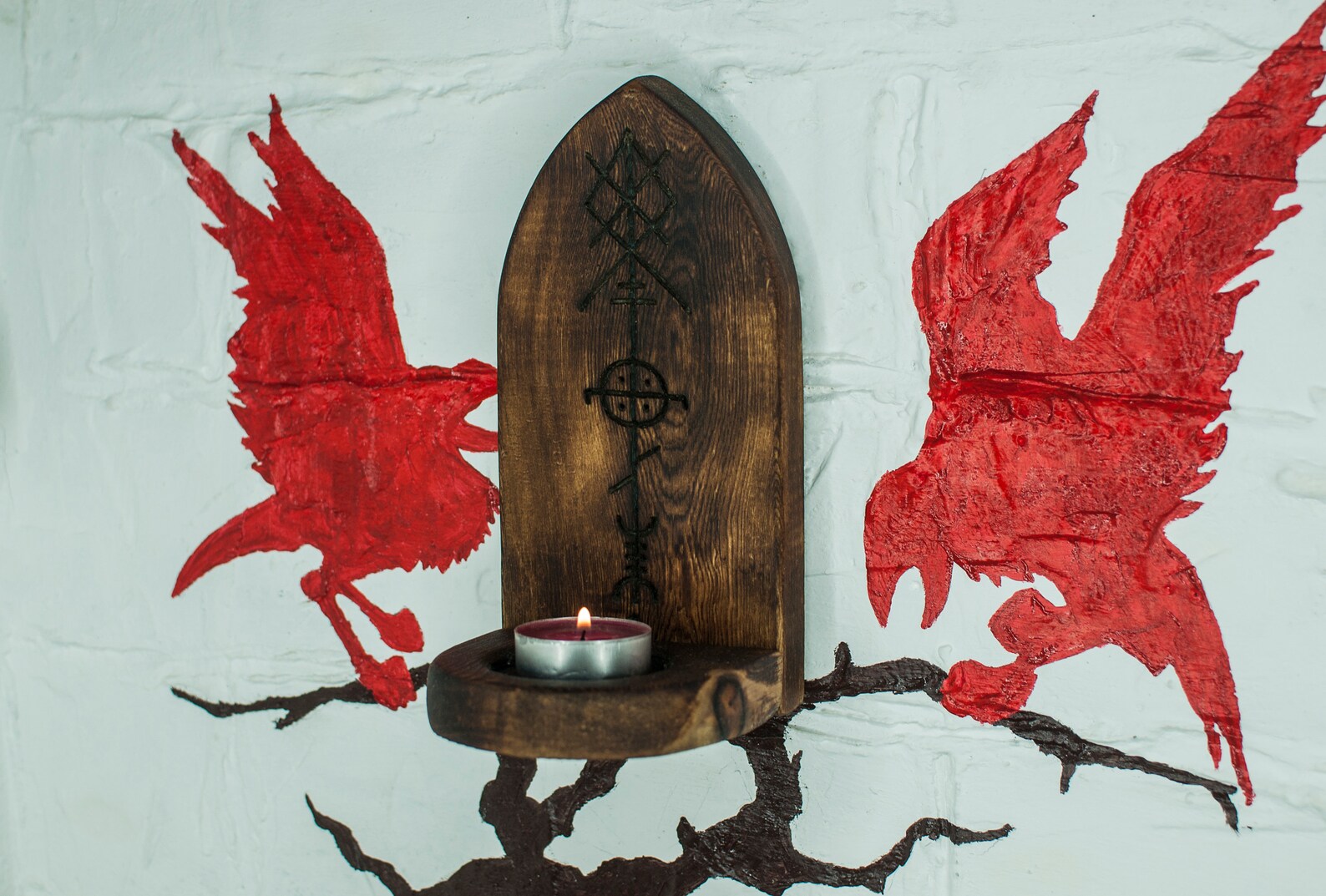 Autel païen Odin lance bind rune Asatru Pagan norse Viking | Etsy