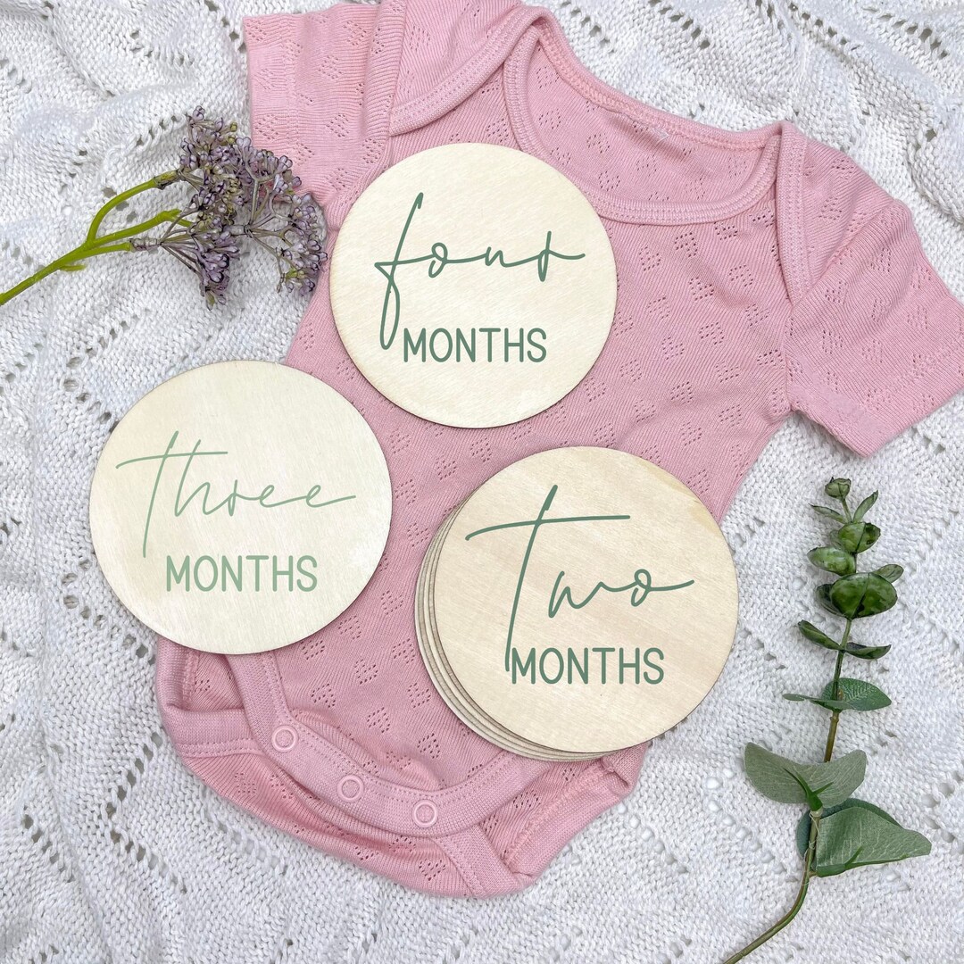 Boho Baby Milestone Discs, Newborn Milestone Cards, Aesthetic ...