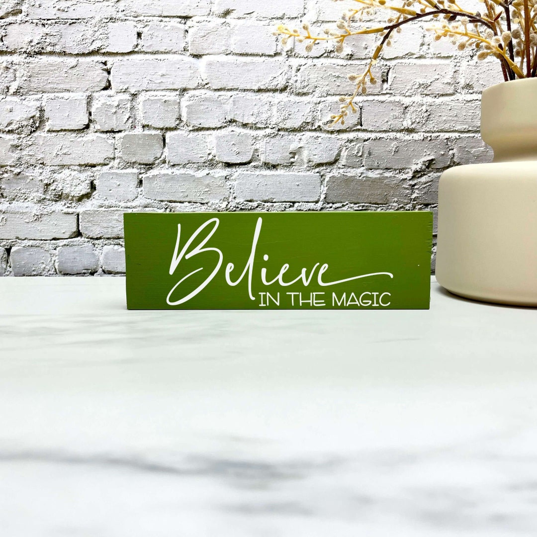 Believe in the Magic Wood Sign Christmas Wood Sign Christmas - Etsy