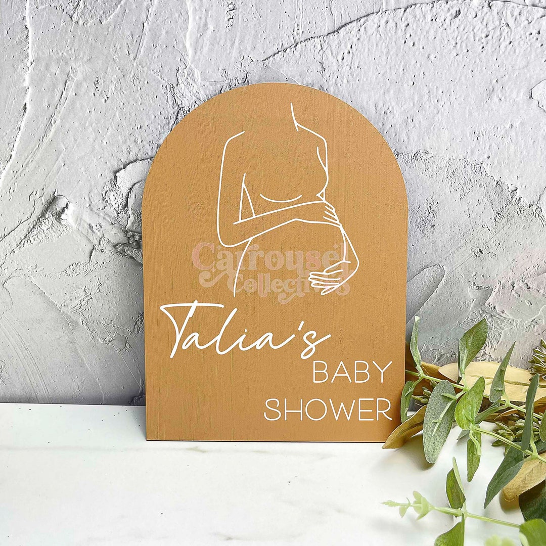 Personalised Baby Shower Acrylic Sign, Baby Shower Decor, Baby Sprinkle ...
